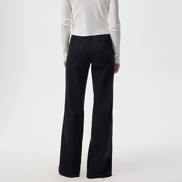 AMO Frida Wide Leg Jean-black oak – jeantherapy