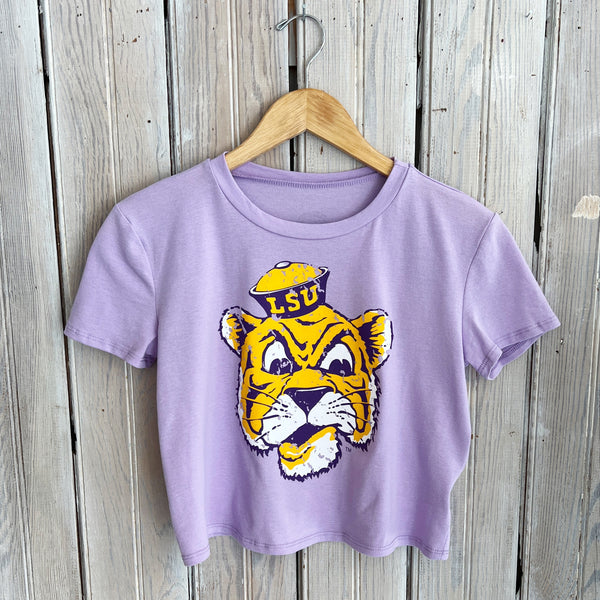 JT x LSU Sailor Mike Crop-lavender – jeantherapy