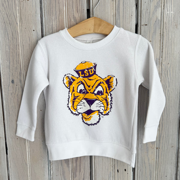 JT x LSU Sailor Mike Kids Sweatshirt-white – jeantherapy